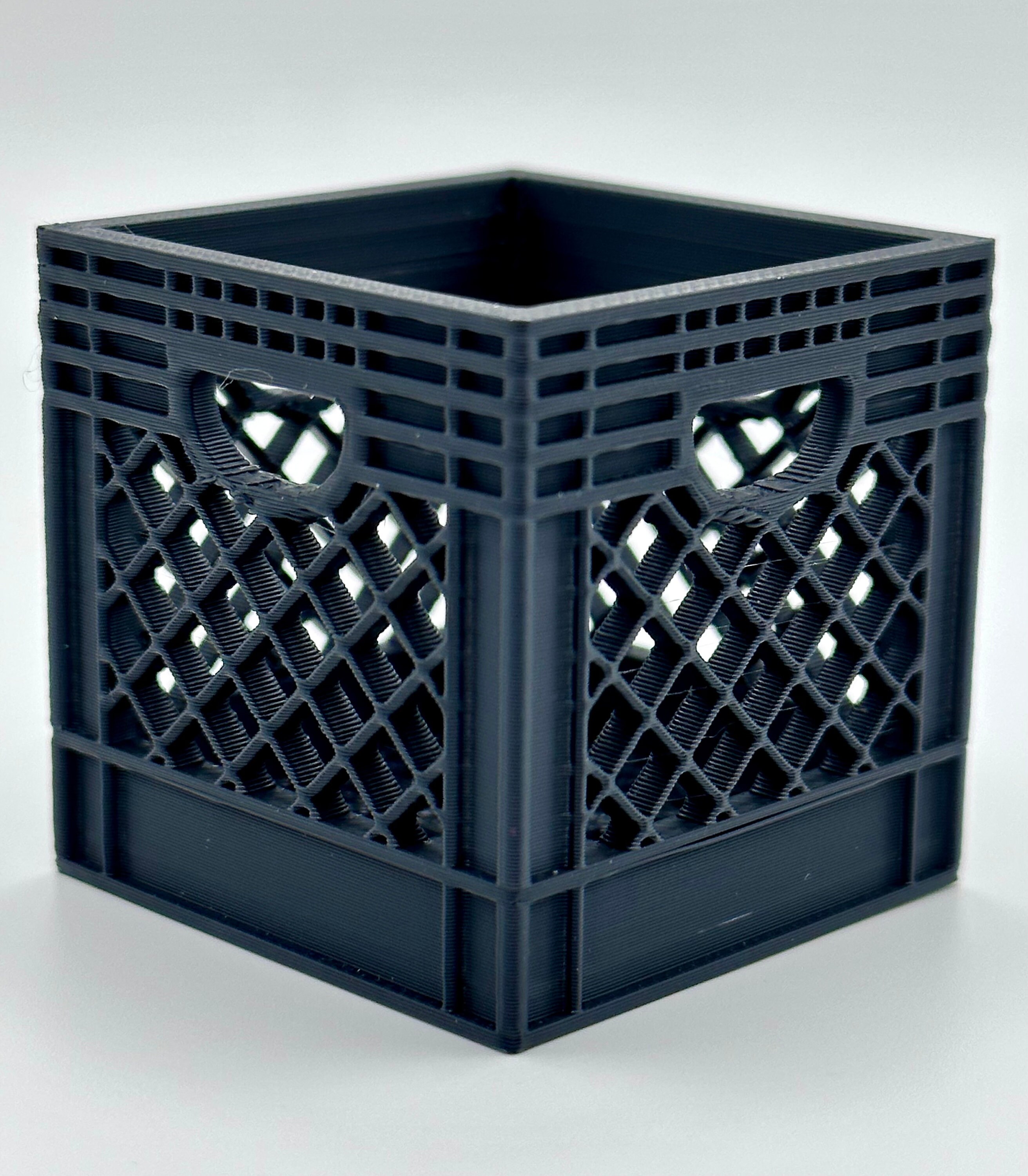 3D Printed Mini Milk Crate With SD, Micro SD Holder Slots - Compact and ...