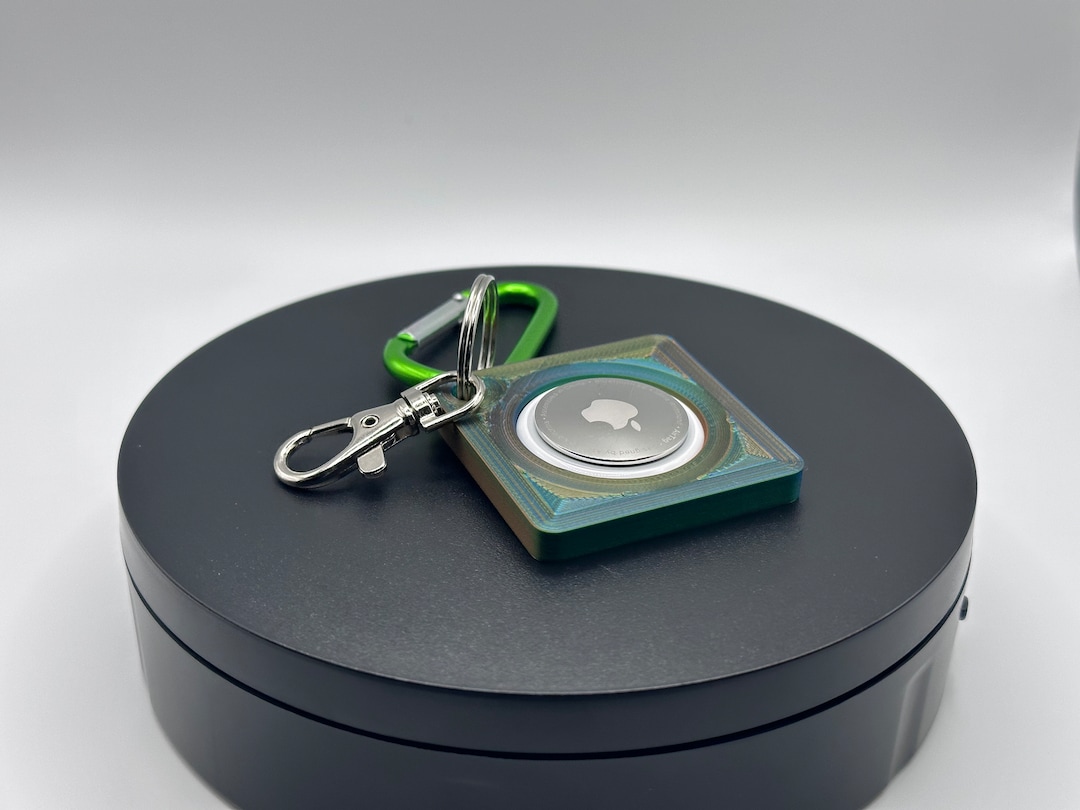 3d Printed Apple AirTag Holder Keychain - Etsy