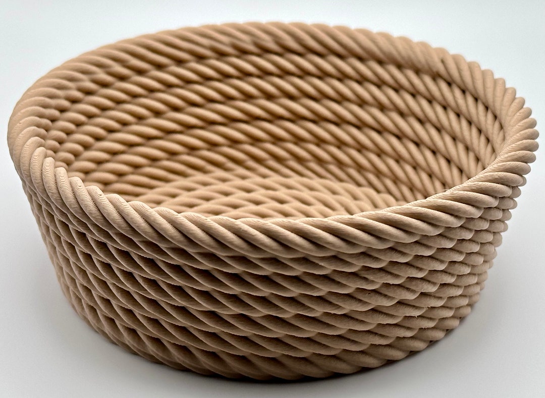 Modern 3D Printed Rope Bowl - Decorative and Functional Home Accent - Etsy