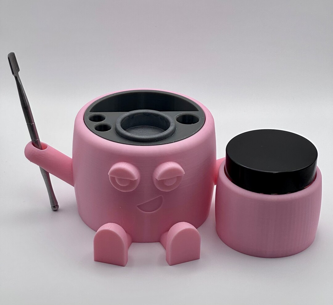 3D Printed Chill Buddy Organizer With Storage Jar and Sealed Lid ...