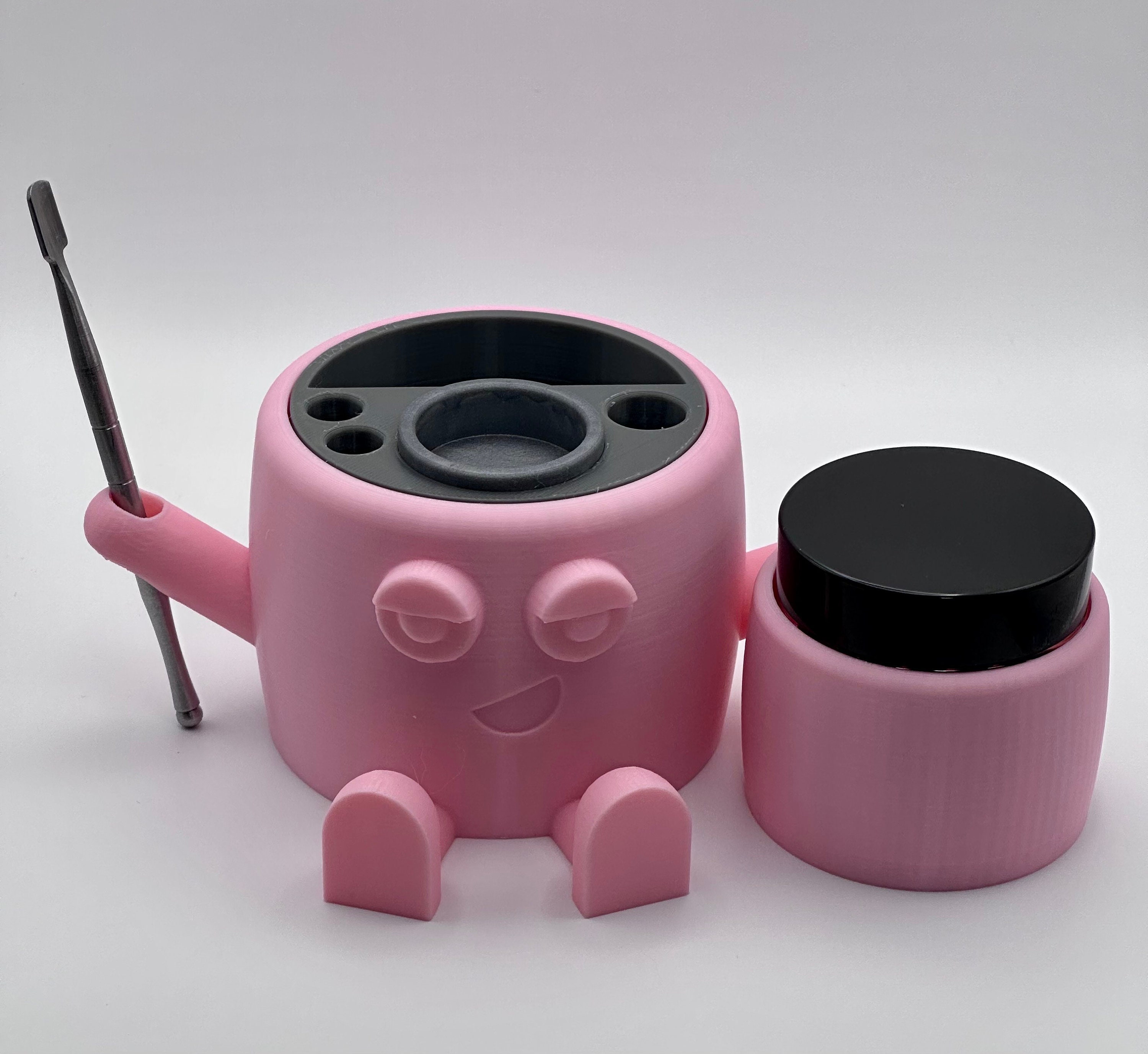 3D Printed Chill Buddy Organizer With Storage Jar and Sealed Lid ...