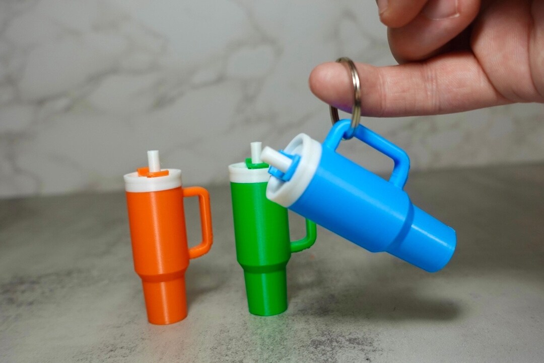 Mini Trendy Cup Keychains Solid/chapstick - Stylish Stanley Designs - Etsy