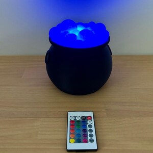 LED Cauldron With Remote - Color-changing Halloween Decor, Witch’s ...