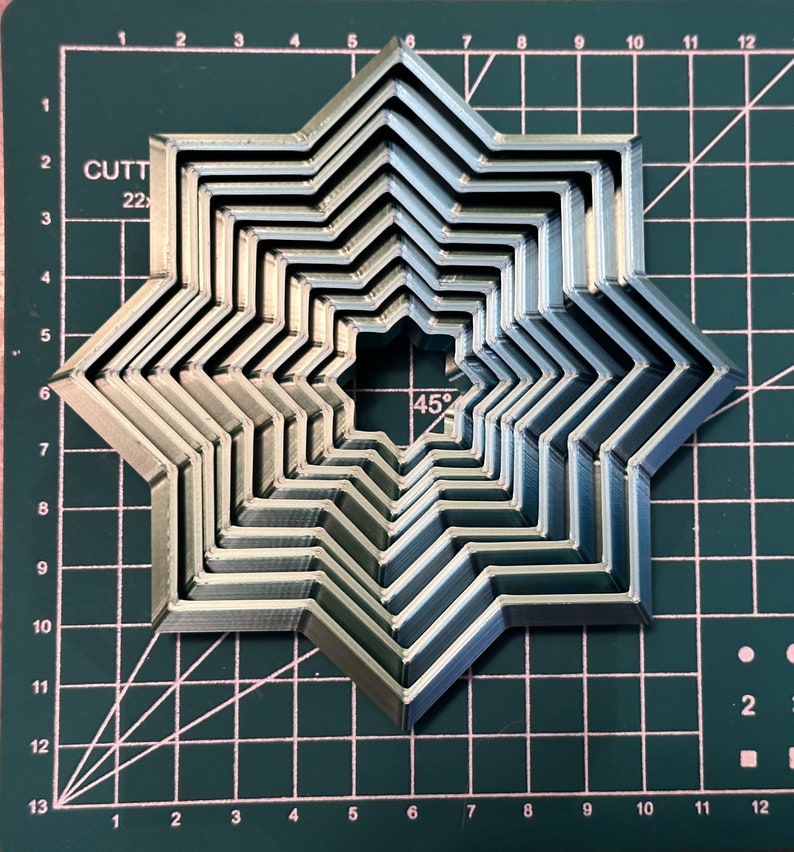 3D Printed Fidget Star Interactive Stress Relief Toy 4.5 - Etsy