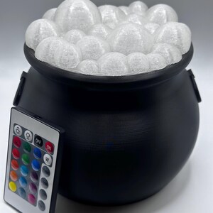 LED Cauldron With Remote - Color-changing Halloween Decor, Witch’s ...