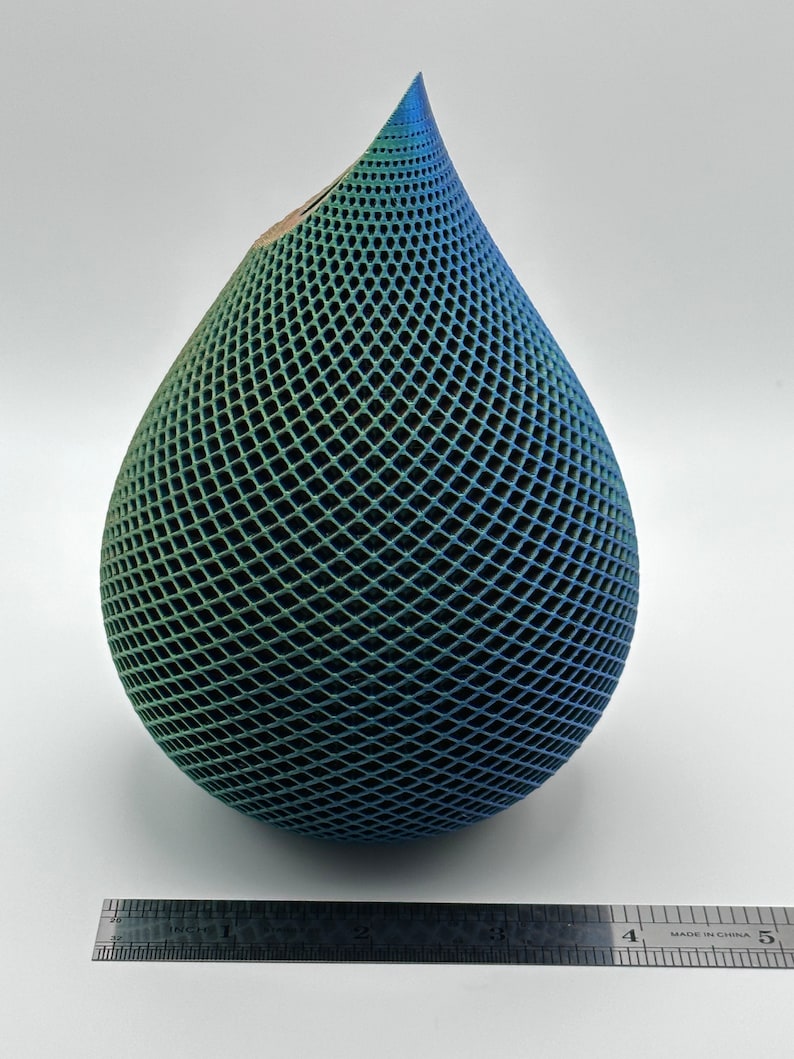 Tear Drop Shape 3D Printed Dry Flower Vase | Modern Home Decor - Etsy