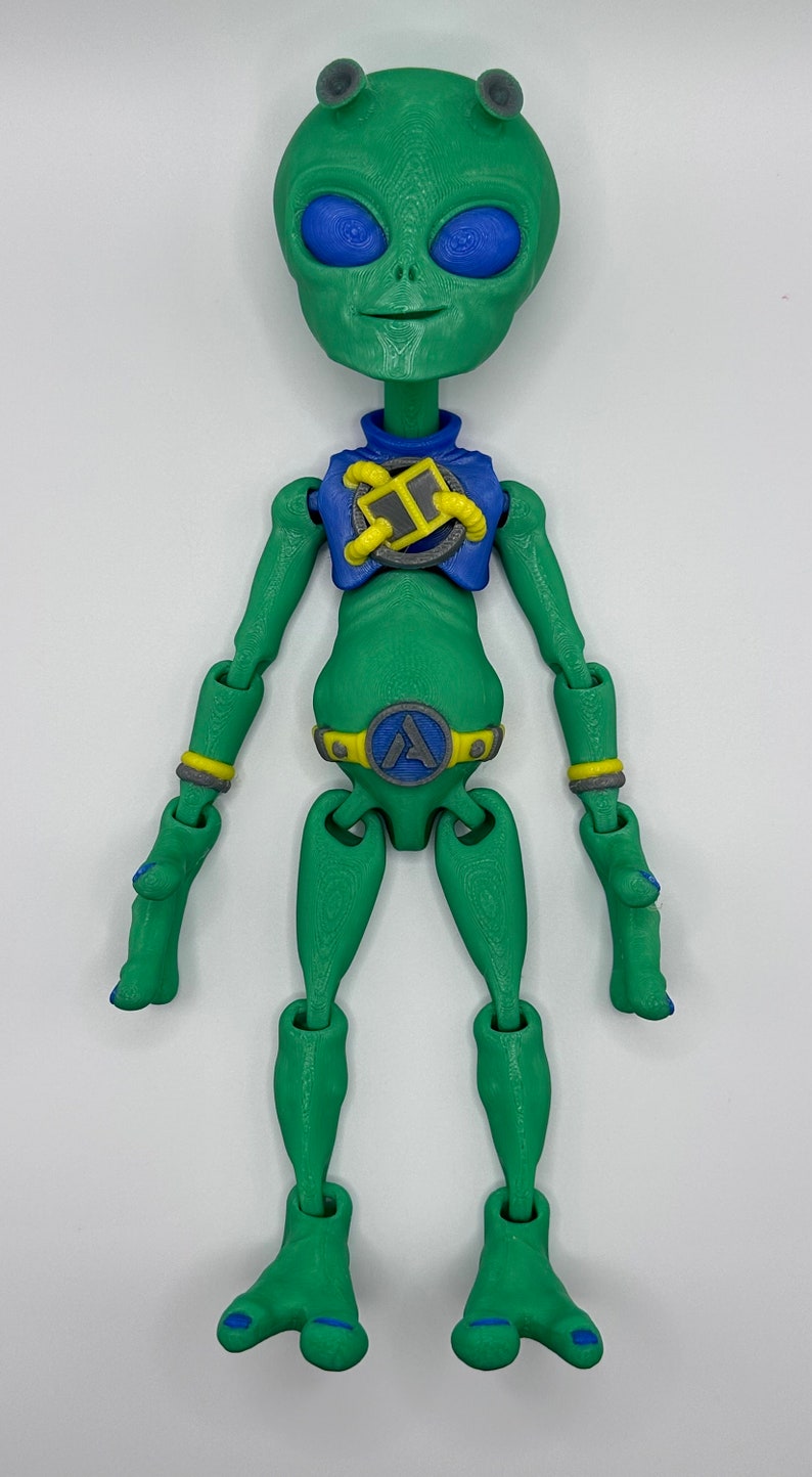 Anycubic Alien 3D Printed Flexi Factory Multi Color - Etsy