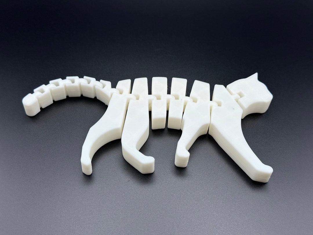 Articulating 3D Printed Cat Sculpture | Unique Home Decor - Etsy