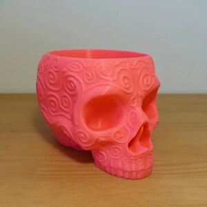 3D Printed Sugar Skull Bowl - Etsy