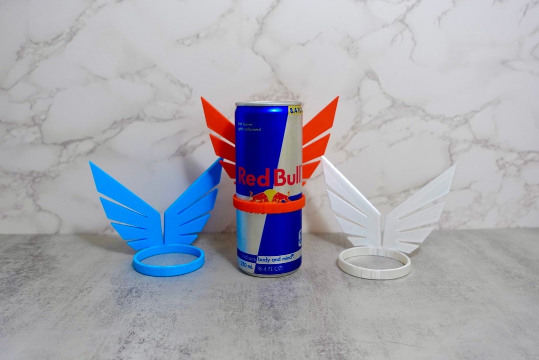 3D Printed Red Bull Wings for 8.4 Oz Can - Unique Energy Drink ...