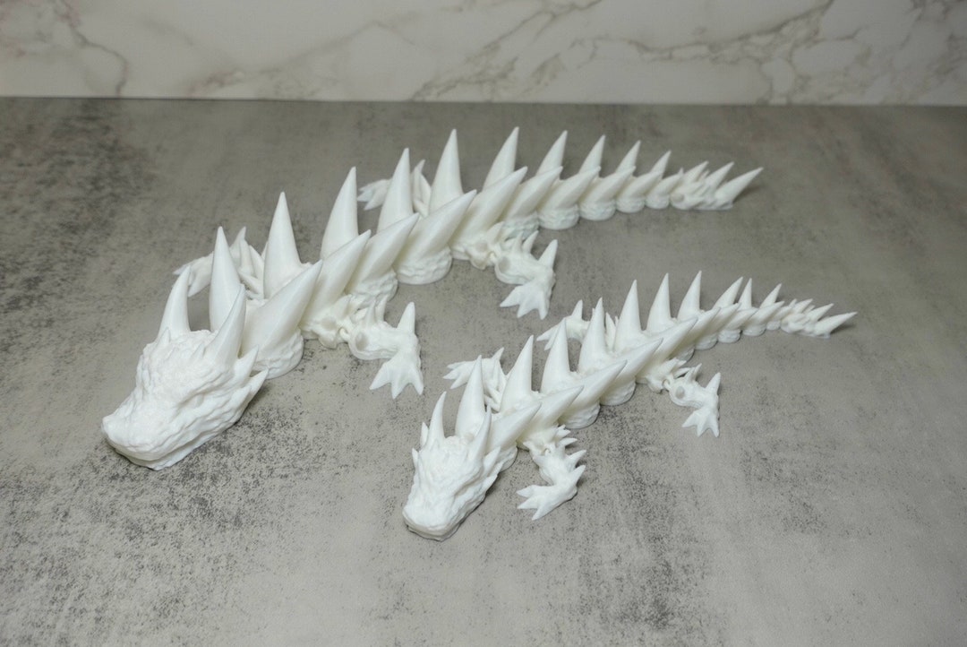 Articulated Bone Spike Dragon - 3D Printed Reptile Sculpture - Etsy