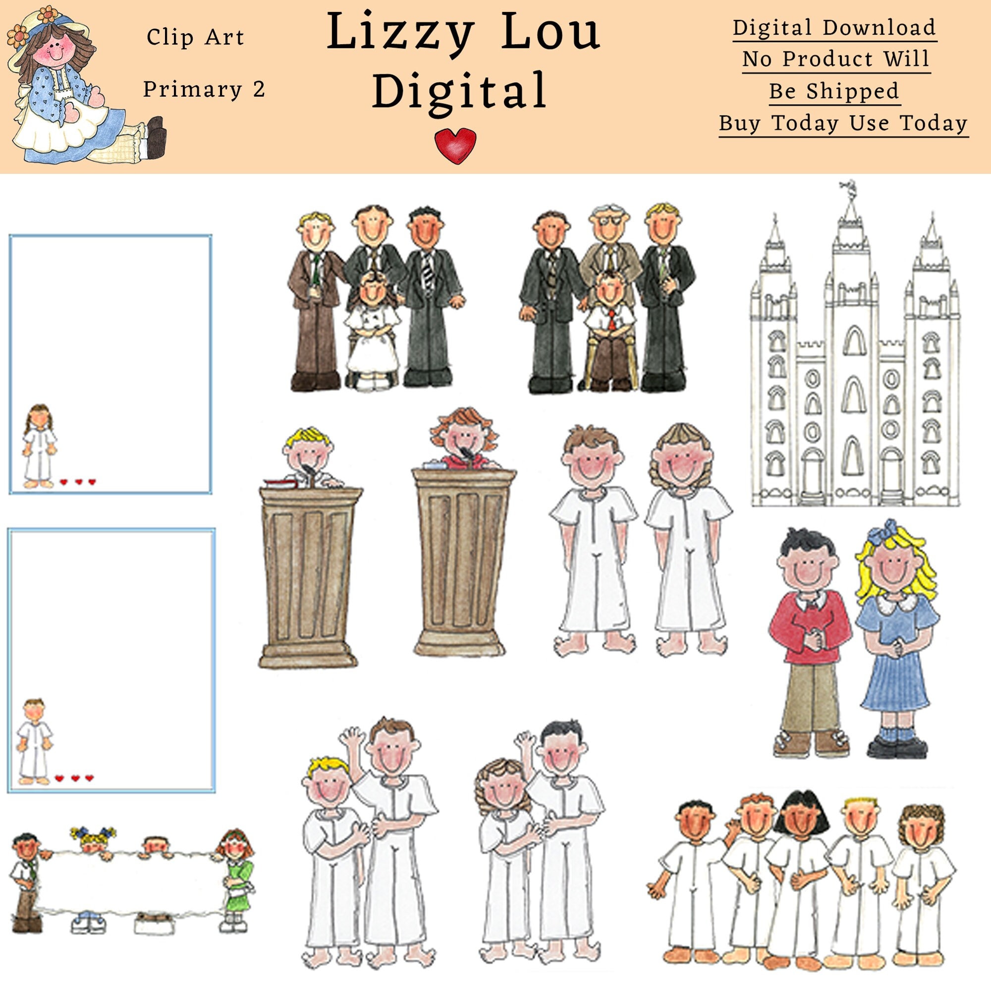 Mormon Primary Clipart