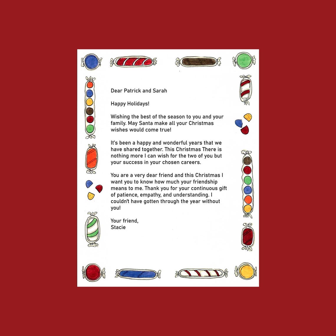 Christmas Letter Paper. for Writing Christmas Letters, Printing ...
