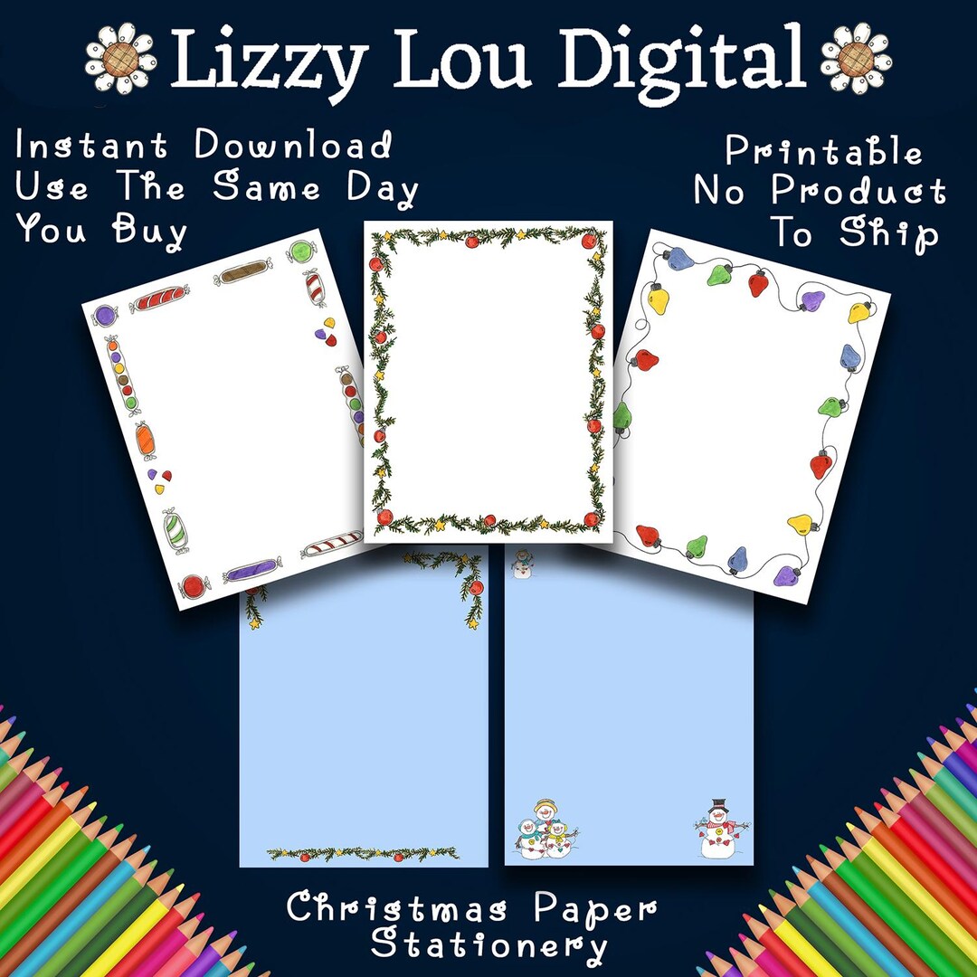 Christmas Letter Paper. for Writing Christmas Letters, Printing ...