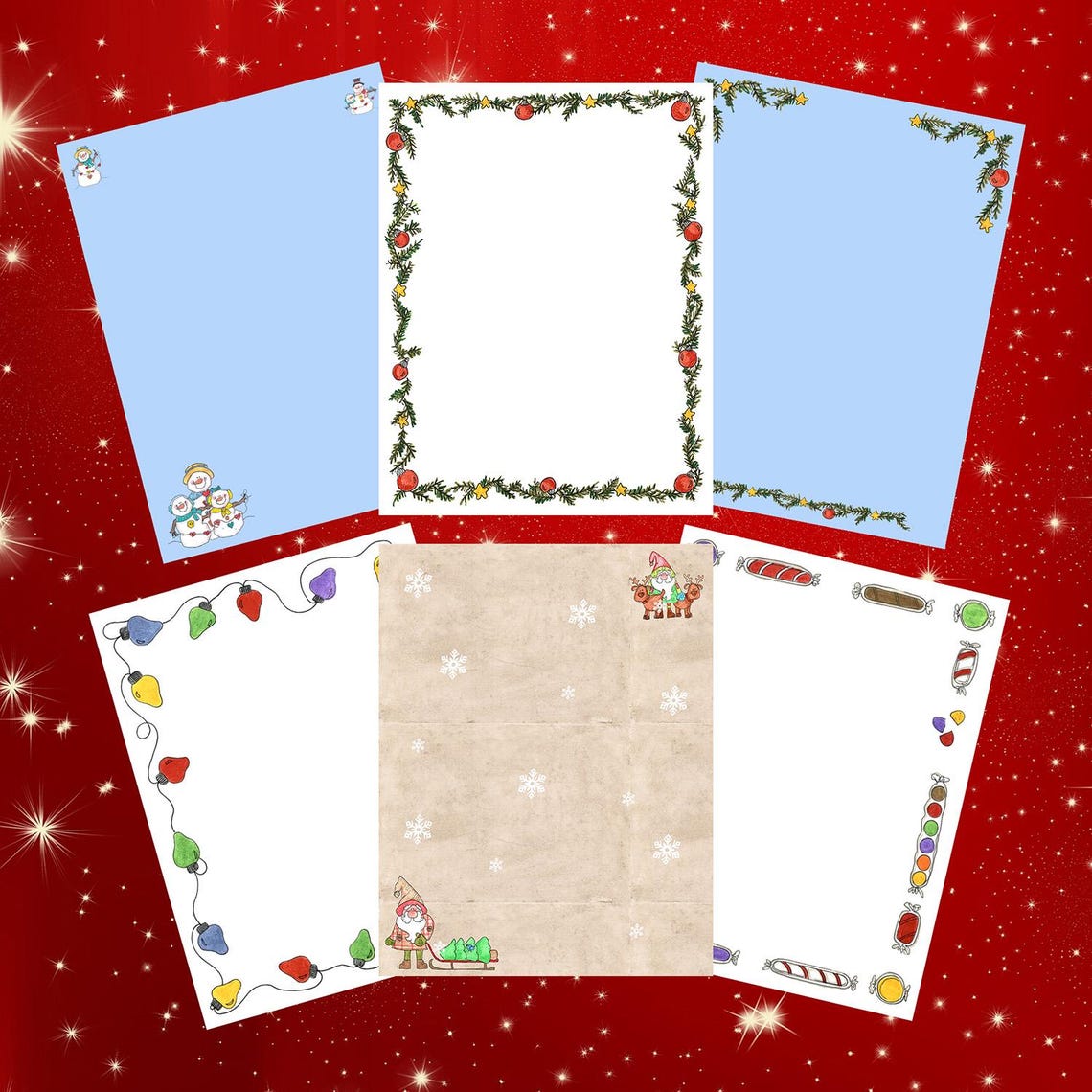 Christmas Letter Paper. for Writing Christmas Letters, Printing ...