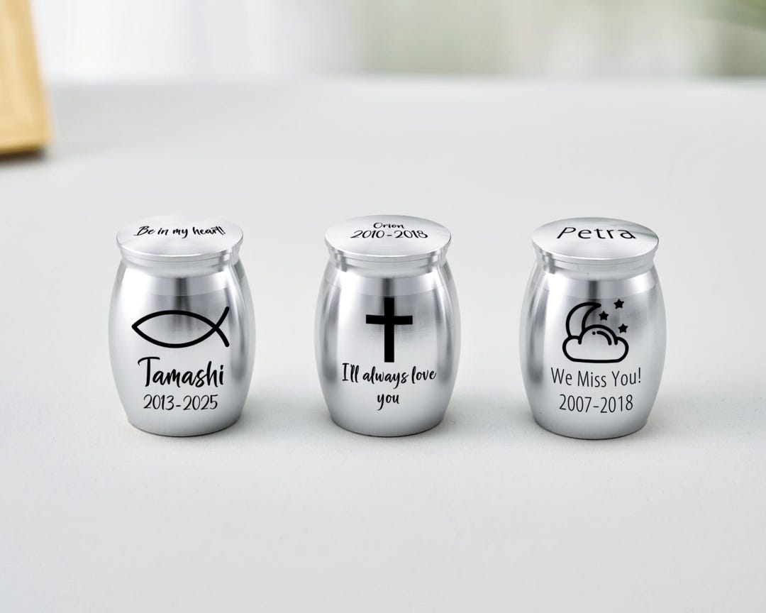 Personalized Cremation Urn, Small Tree of Life or Paw Print Urn, Custom ...