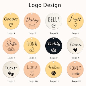 Custom Double-sided Engraved Pet ID Tag, Silent Collar Accessory for ...