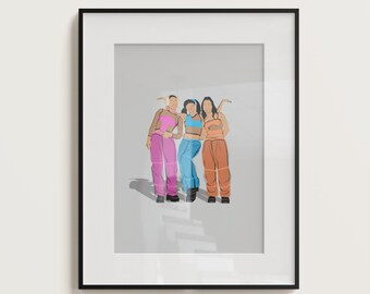 TLC / TLC Poster / TLC Print / Music Poster / Left Eye / T-boz / Chilli ...