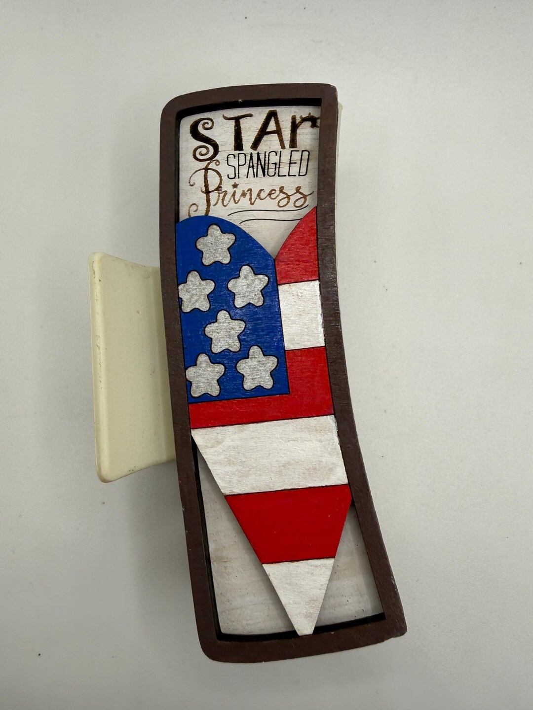 Star Spangled Princess* Hair Clip, White - Etsy