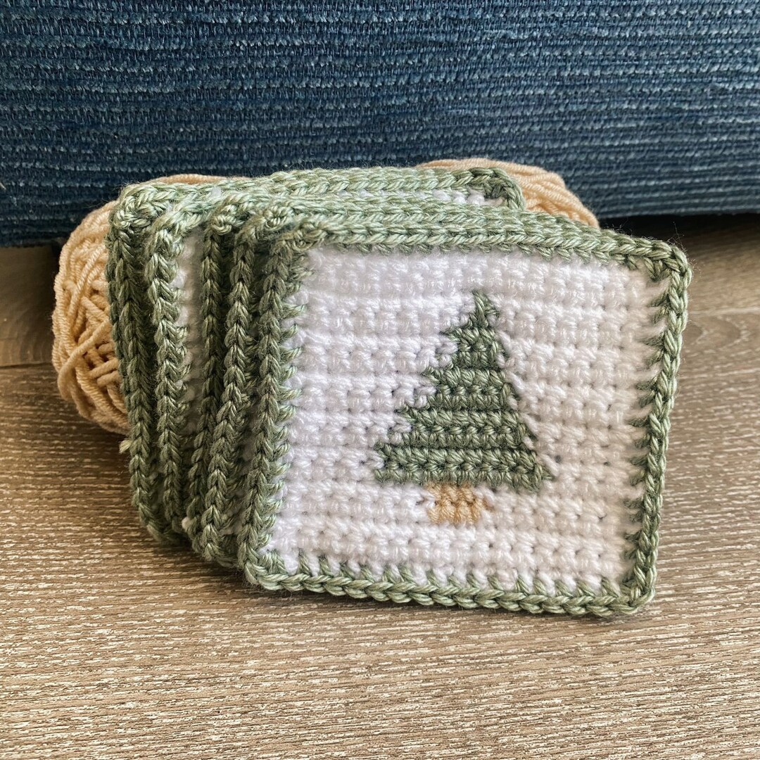 Christmas Coaster Crochet PATTERN - Etsy