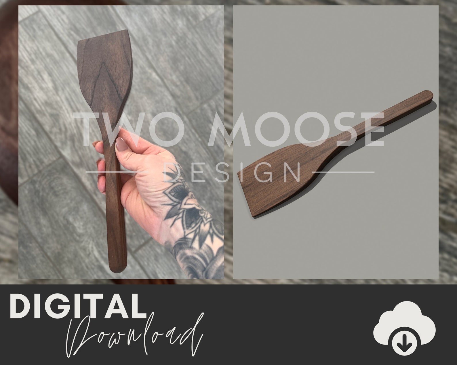 3D Spatula STL Files CNC Spatula File Project .crv File - Etsy