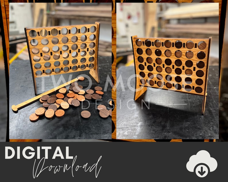 Connect Four Game SVG File: Laser Cut Family Game (digital Download) - Etsy