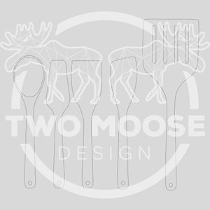 Kitchen Utensils SVG Files - CNC | Spoon File Project - 5 Spatula ...