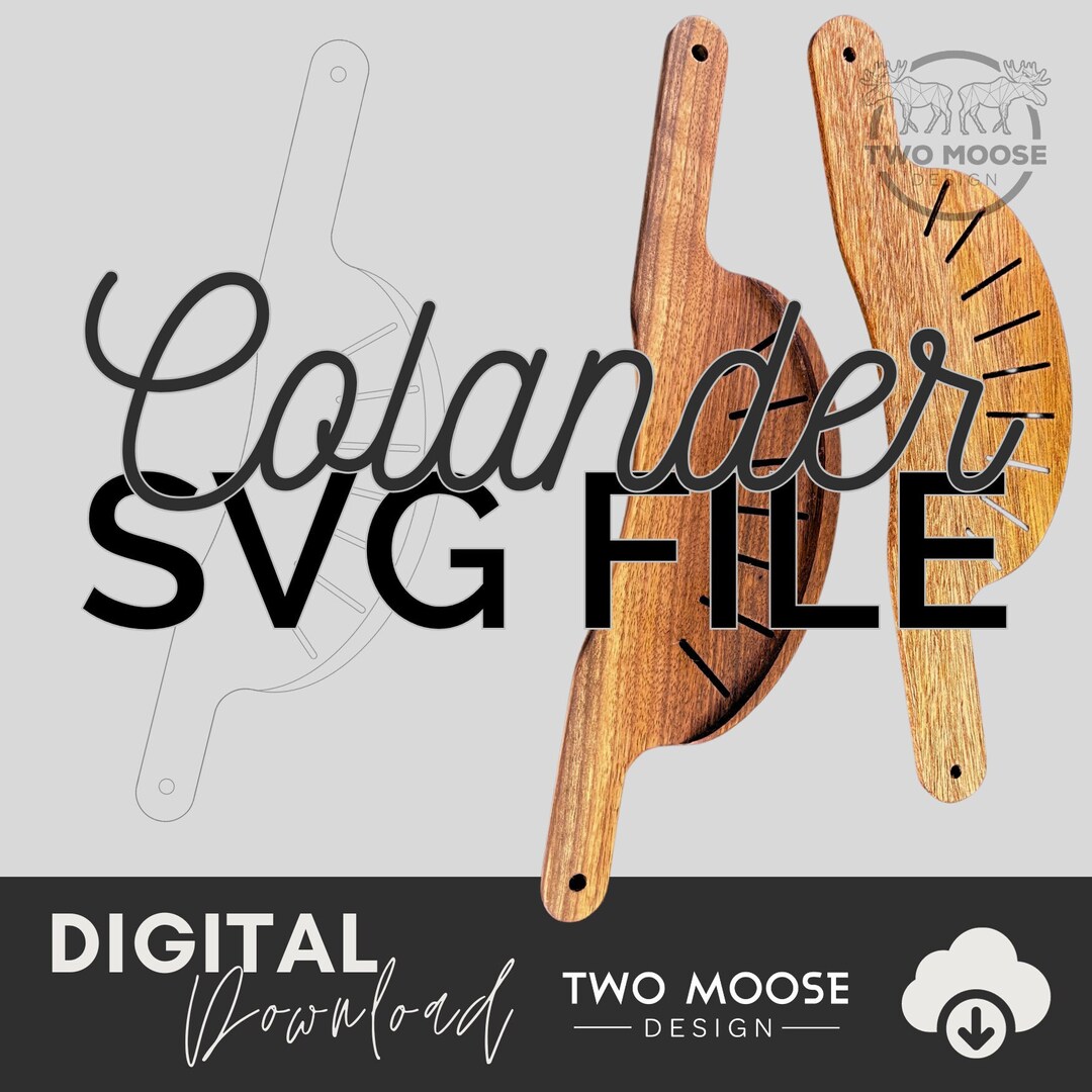 Colander SVG File: CNC Strainer Template (digital Download) - Etsy