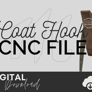 Coat Hook SVG File - CNC Hanger Files - Coat Hanger Template - Etsy