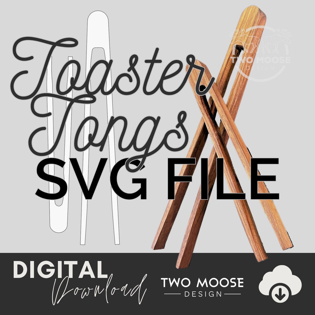 Toaster Tongs SVG File: CNC Tongs Template (digital Download) - Etsy