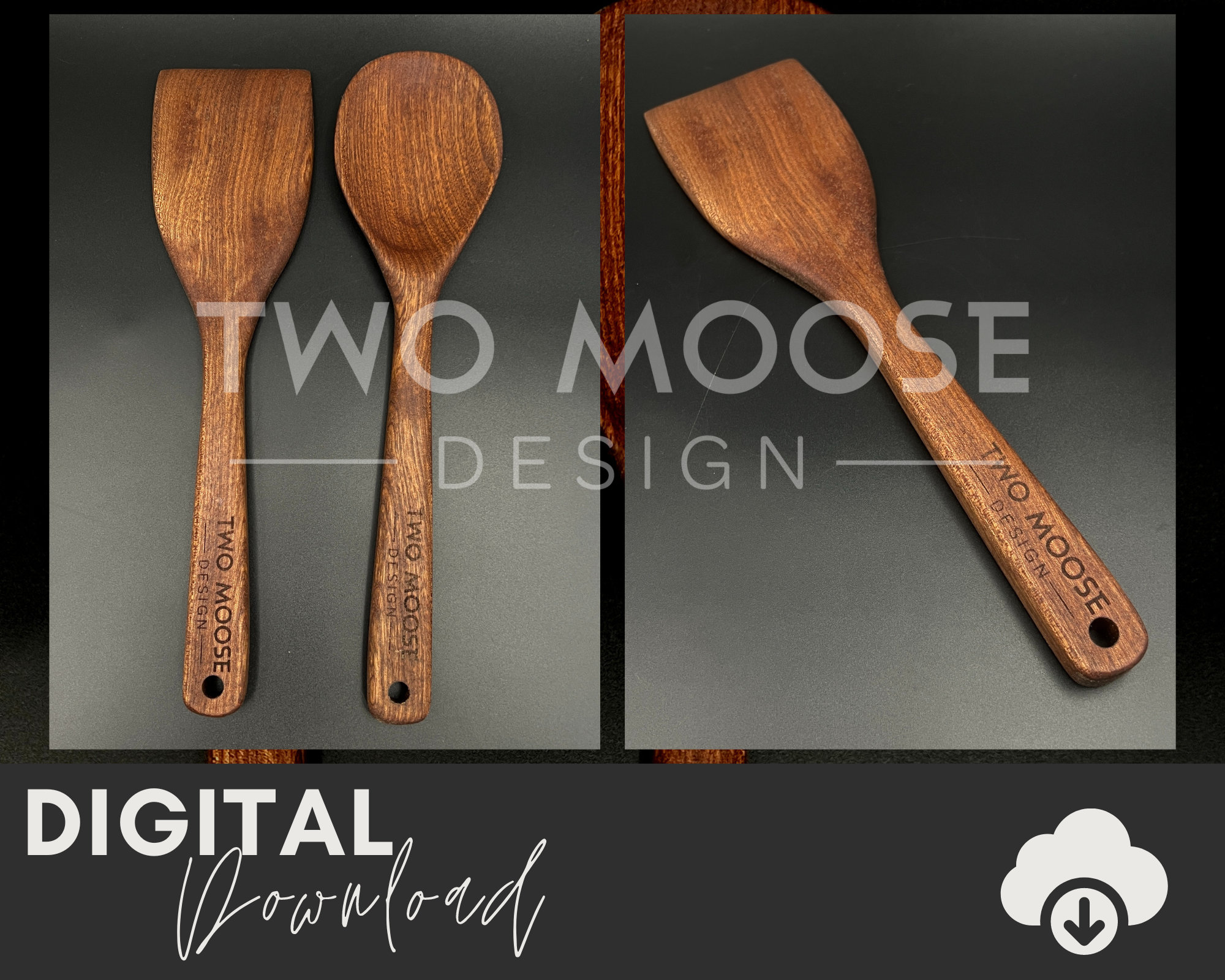 Kitchen Utensils SVG Files CNC Spoon File Project 5 - Etsy Canada