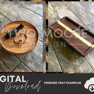 Simple Catch All Tray Bundle SVG - CNC Catch All Tray Templates - Etsy