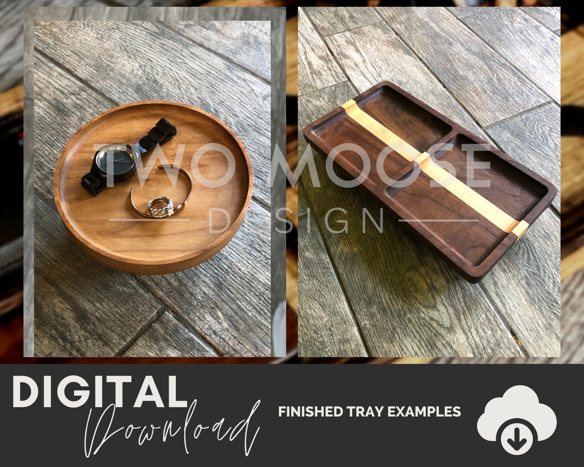 Simple Catch All Tray Bundle SVG CNC Catch All Tray - Etsy