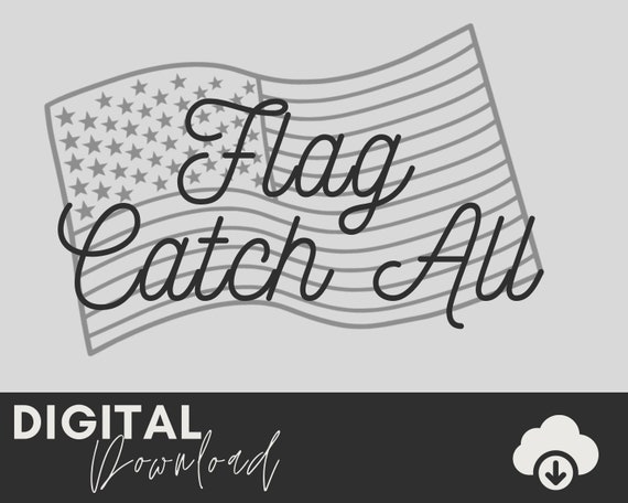 Flag SVG Cut File CNC Wooden Project Files Waving Flag - Etsy