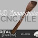 3D Spoonchula STL Files - CNC | Spoon File Project - .crv File - Etsy