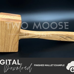 Mallet SVG File "the Curvy" - CNC Mallet Plans - Mallet Template - .png .dxf .svg .pdf - Etsy