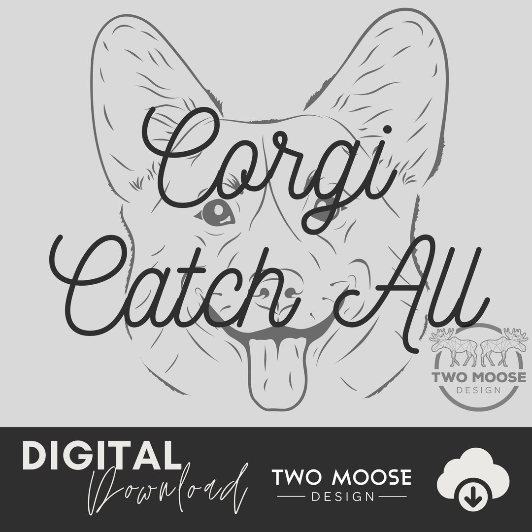 Corgi SVG File - Catch All Tray CNC Project File - Etsy