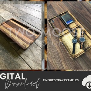 Simple Catch All Tray Bundle SVG - CNC Catch All Tray Templates - Etsy