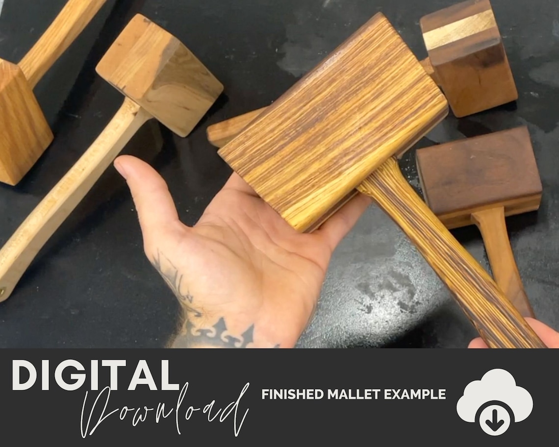 Mallet SVG File: CNC Mallet Plans, Template (digital Download) - Etsy