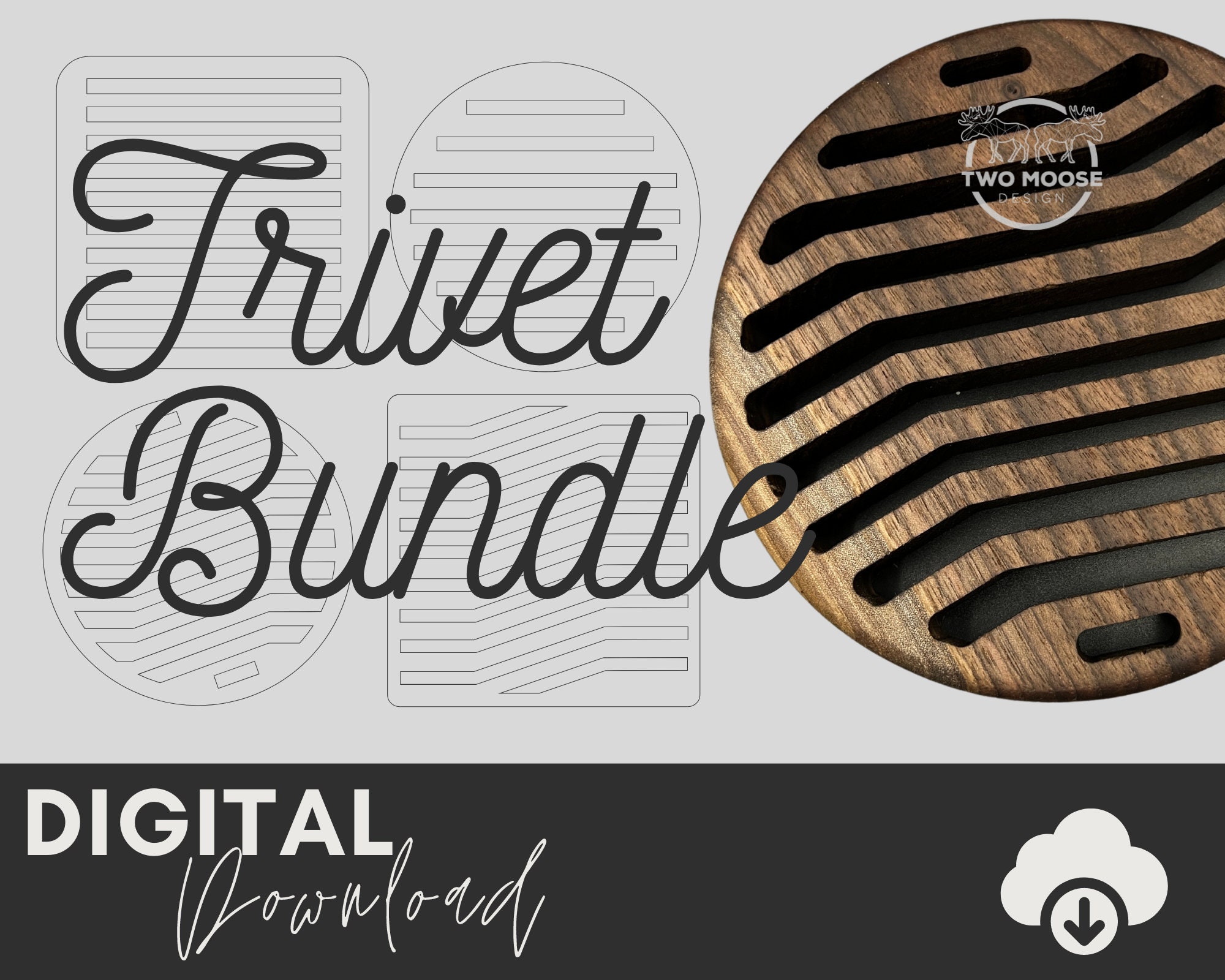 Trivet SVG Cut File: CNC Hot Pad Designs (digital Download) - Etsy