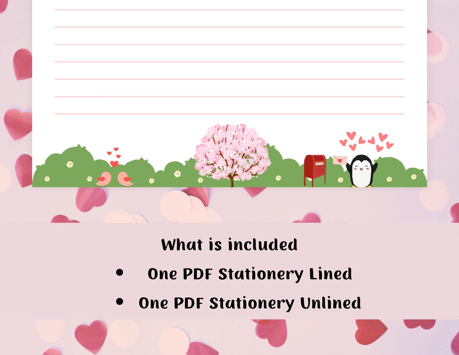 Valentine's Day - Printable Stationery - Galentine's Day - Stationery ...