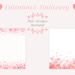 Hearts Stationery - Printable Stationery - Stationery - Valentine's Day ...