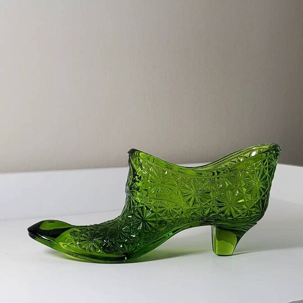 Fenton Glass Shoe - Etsy
