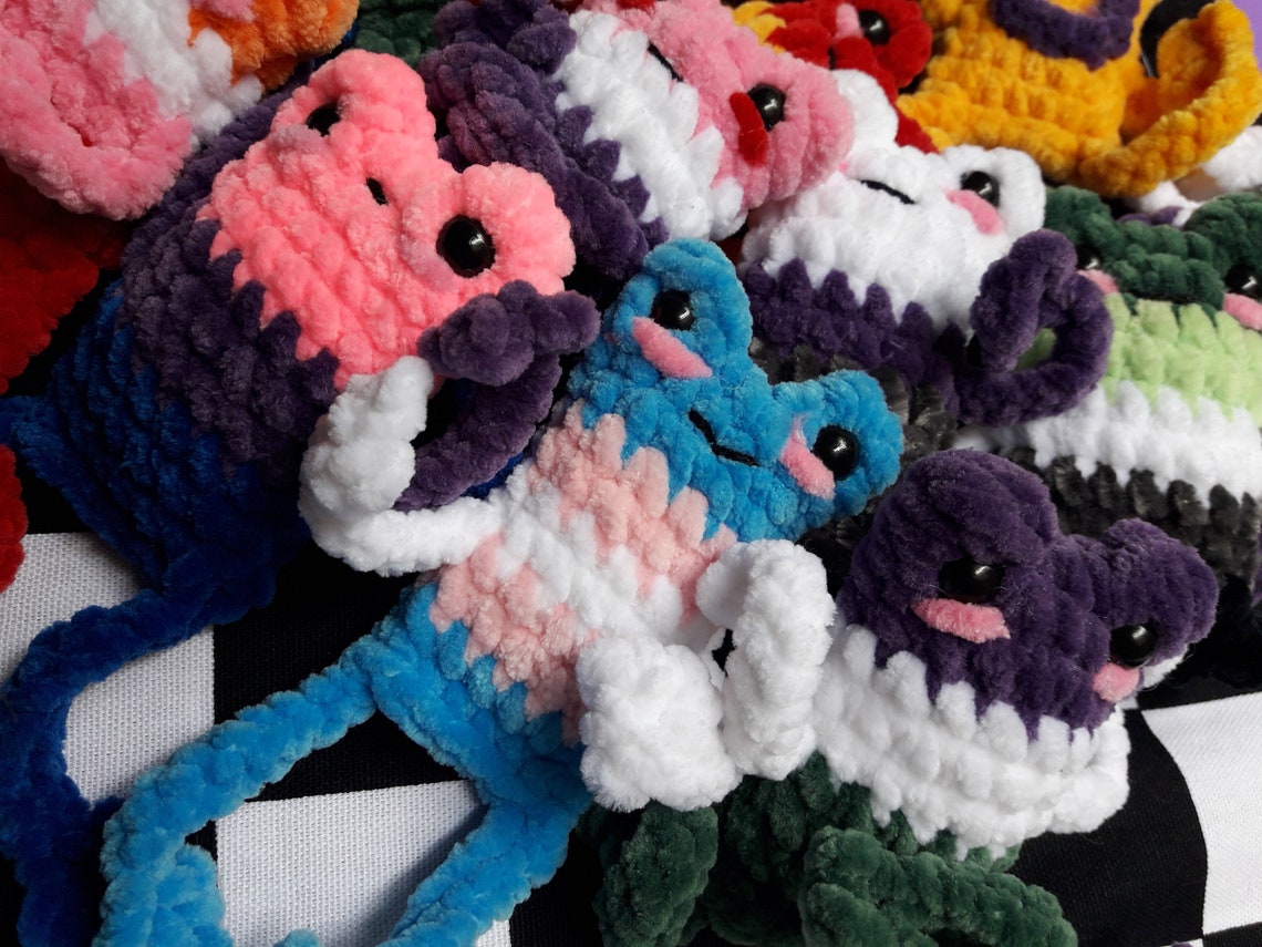 LGBTQ+ Leggy Froggy Crochet Plushie / Pride Flags / With or Without ...