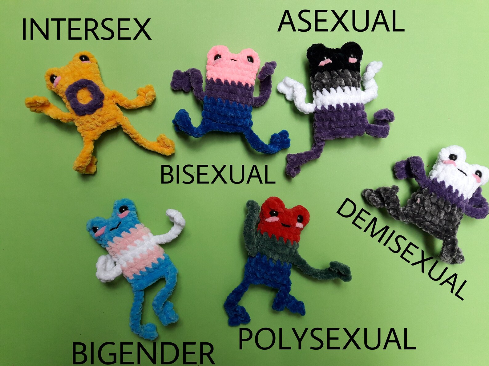 LGBTQ+ Leggy Froggy Crochet Plushie / Pride Flags / With or Without ...