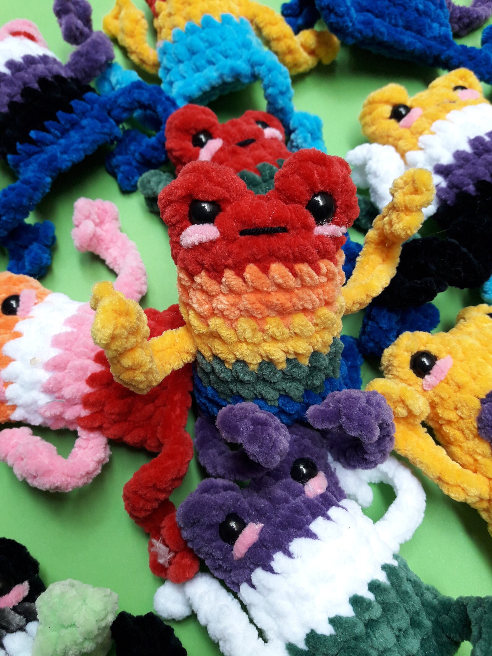 LGBTQ+ Leggy Froggy Crochet Plushie / Pride Flags / With or Without ...