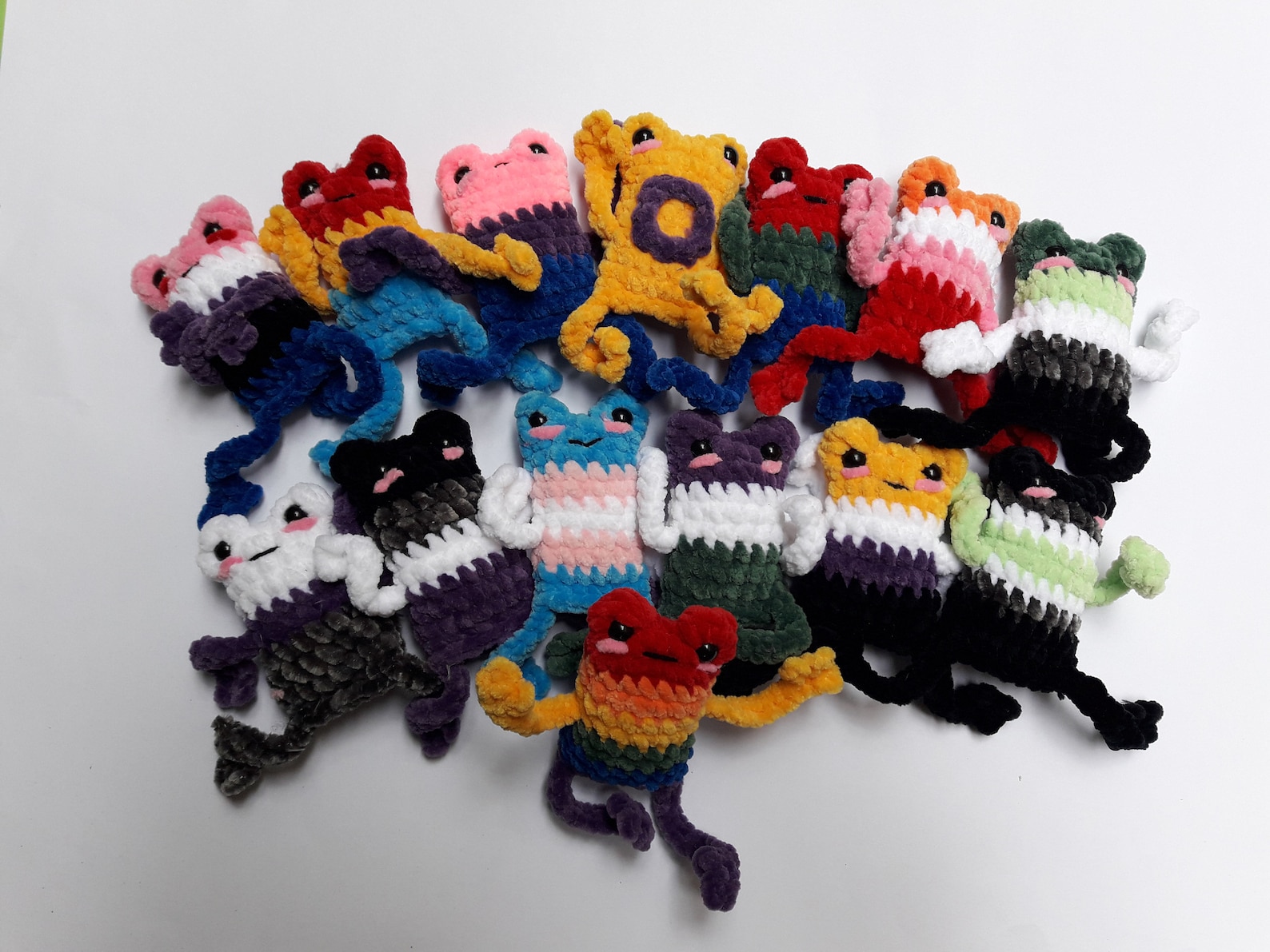 LGBTQ+ Leggy Froggy Crochet Plushie / Pride Flags / With or Without ...