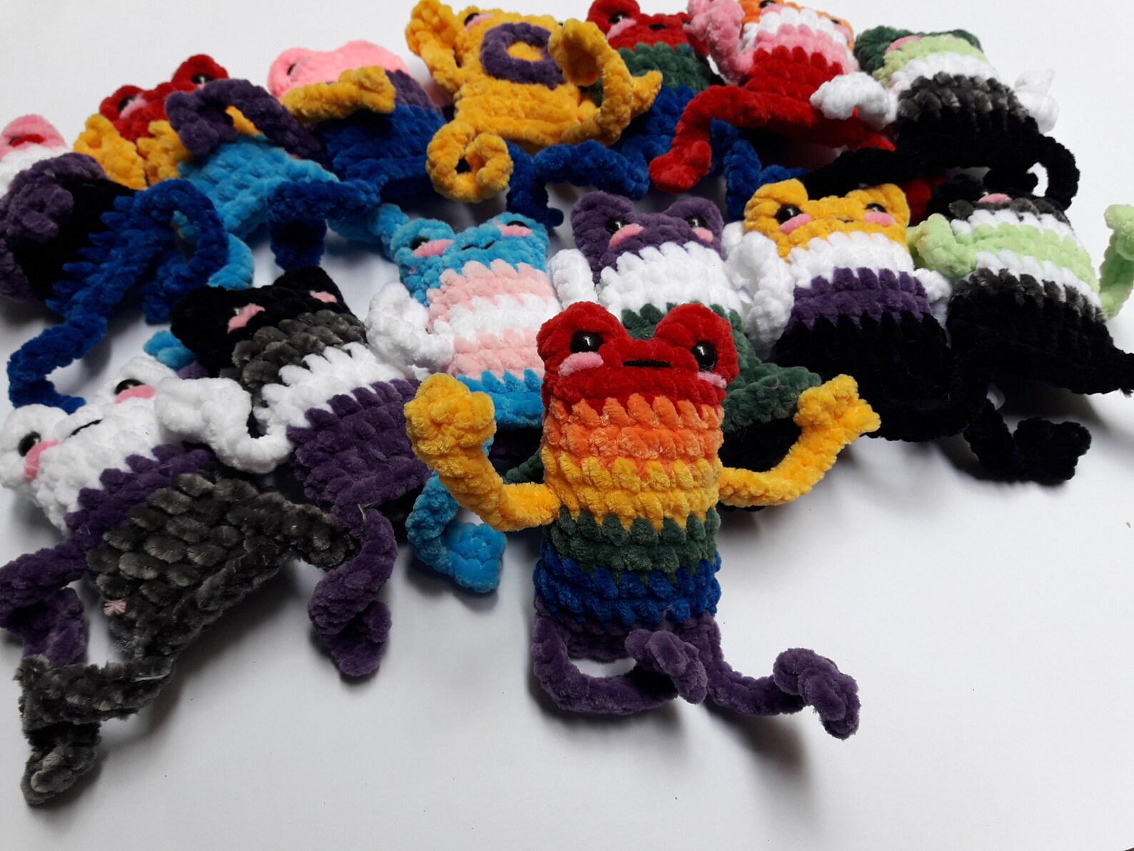 LGBTQ+ Leggy Froggy Crochet Plushie / Pride Flags / With or Without ...