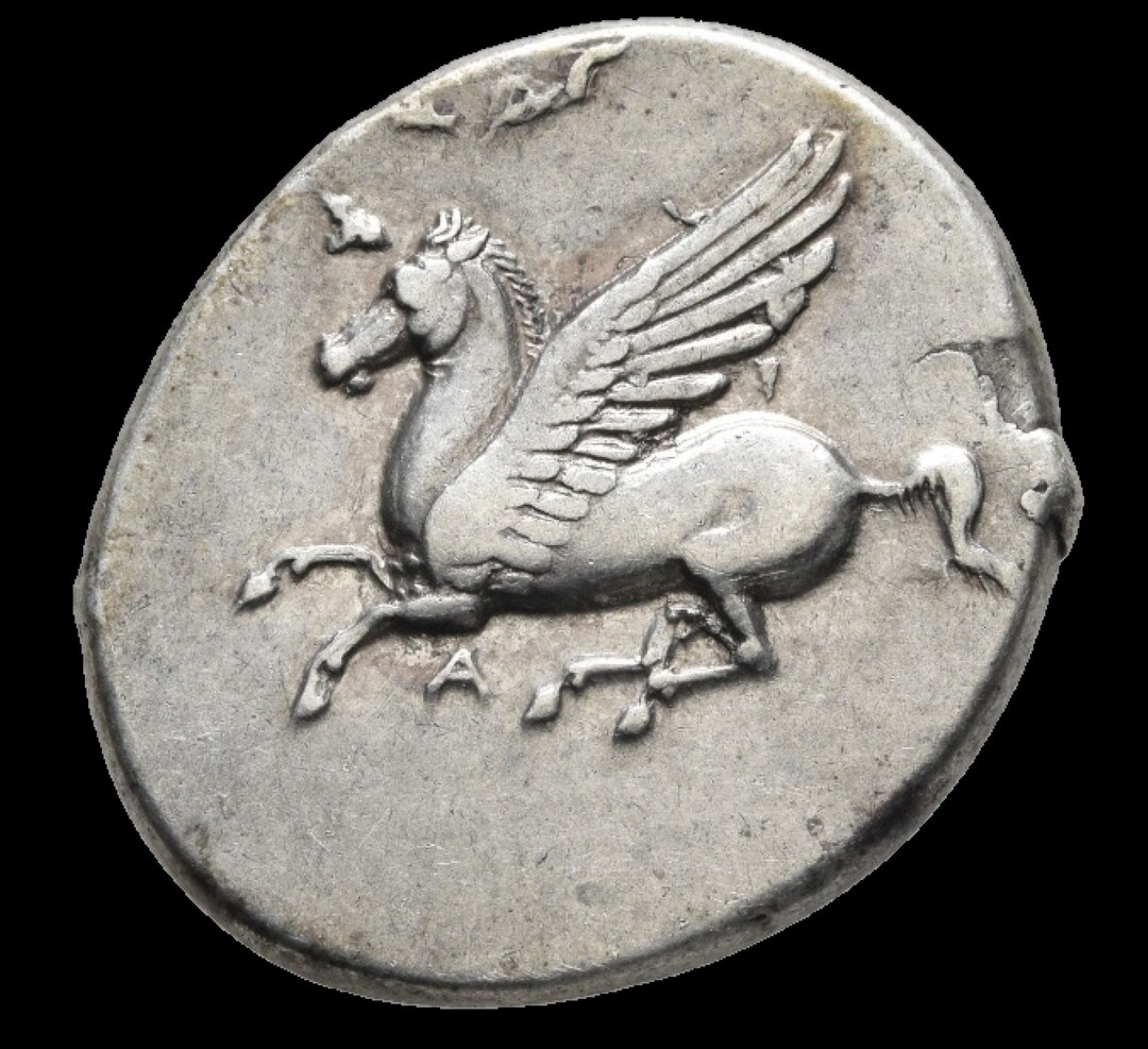 Ancient Greek Coin (2400 Years Old) - Akarnanian "pegasus" Stater ...