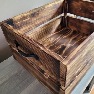 Extra-large Rustic Wooden Crate, Storage Box, Home Decor, Storage Crate ...